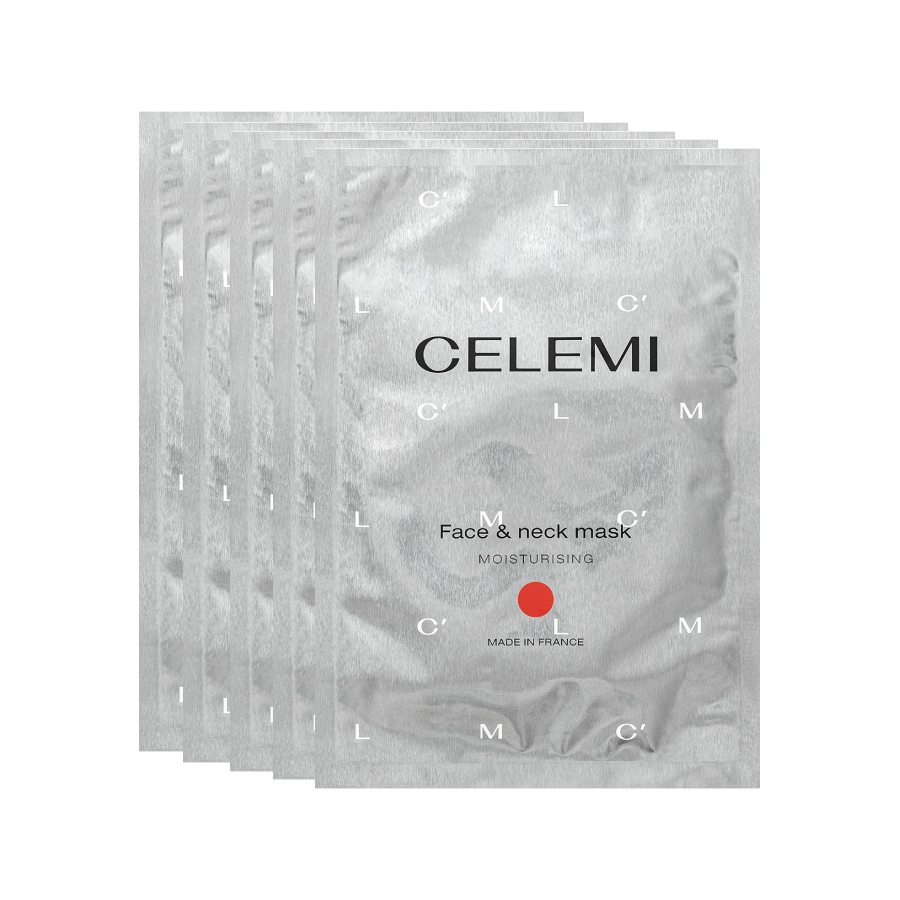 5x CELEMI Intensyviai drėkinanti veido ir kaklo kaukė 18ml – OUTLIVE
